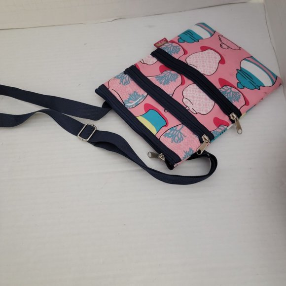 Ngil | Bags | Ngil Bag Pink Blue Jars Urns Crossbody Bag Canvas Bag ...